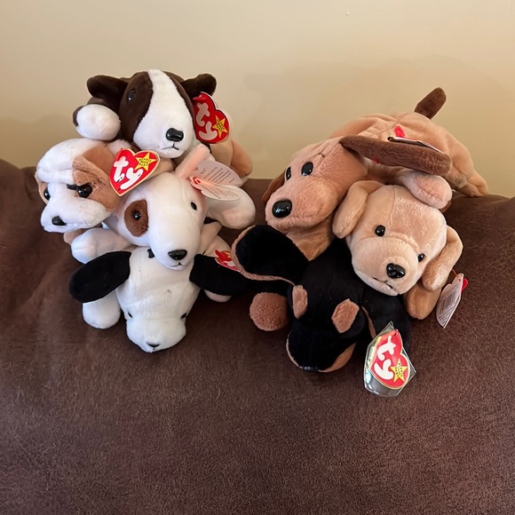 Toys | Ty Beanie Puppies | Poshmark